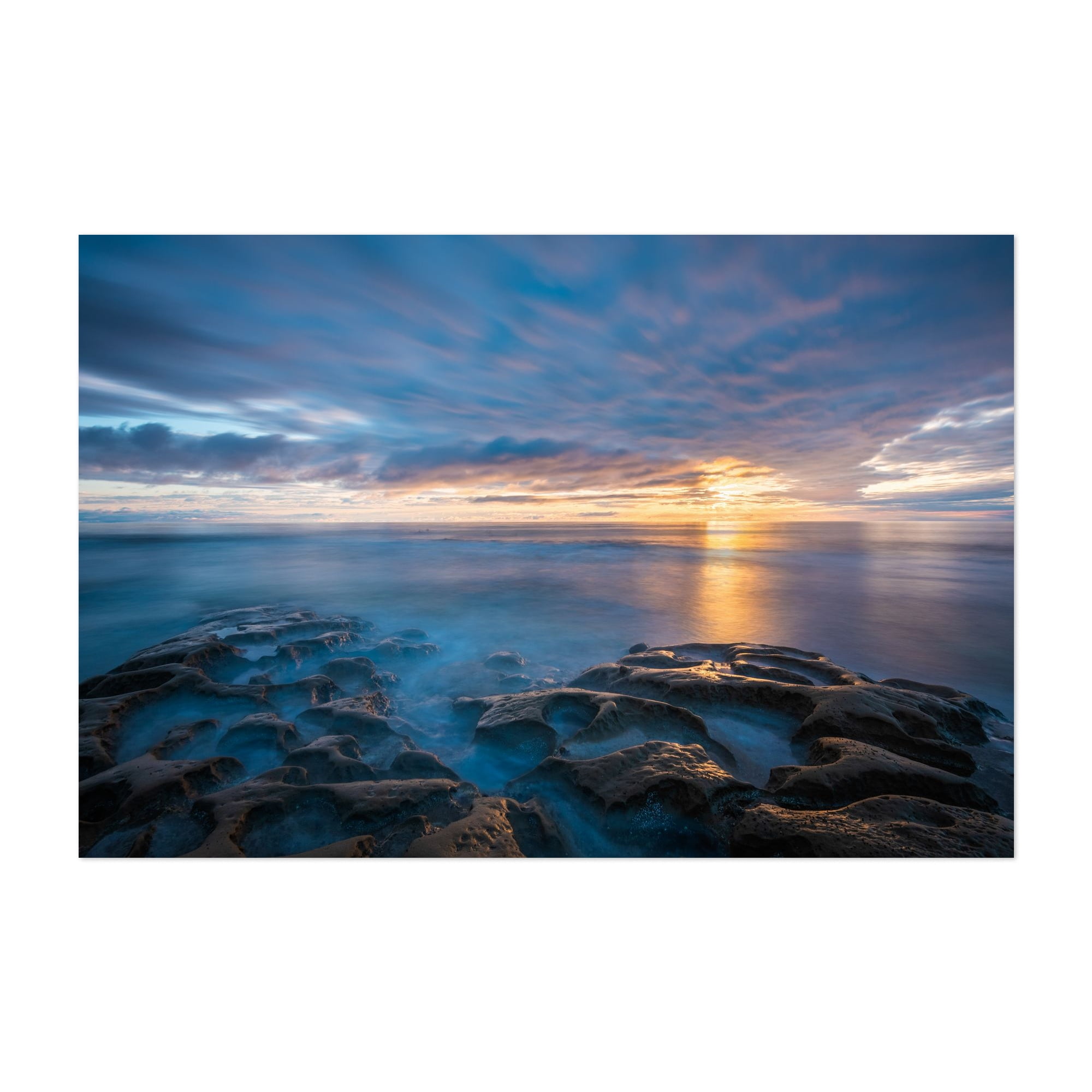 Tide Pools Sunset, La Jolla - La Jolla California Photography Unframed ...