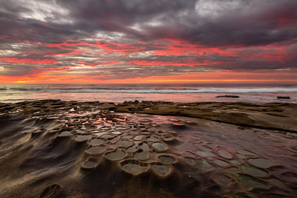 Tide Pools in La Jolla California at Sunset Photo Photograph Cool Wall ...