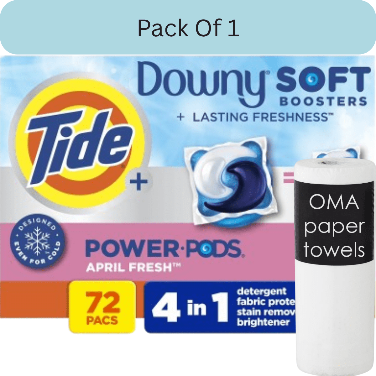 Tide Power PODs Downy Soft Boosters Laundry Detergent Pacs – April ...