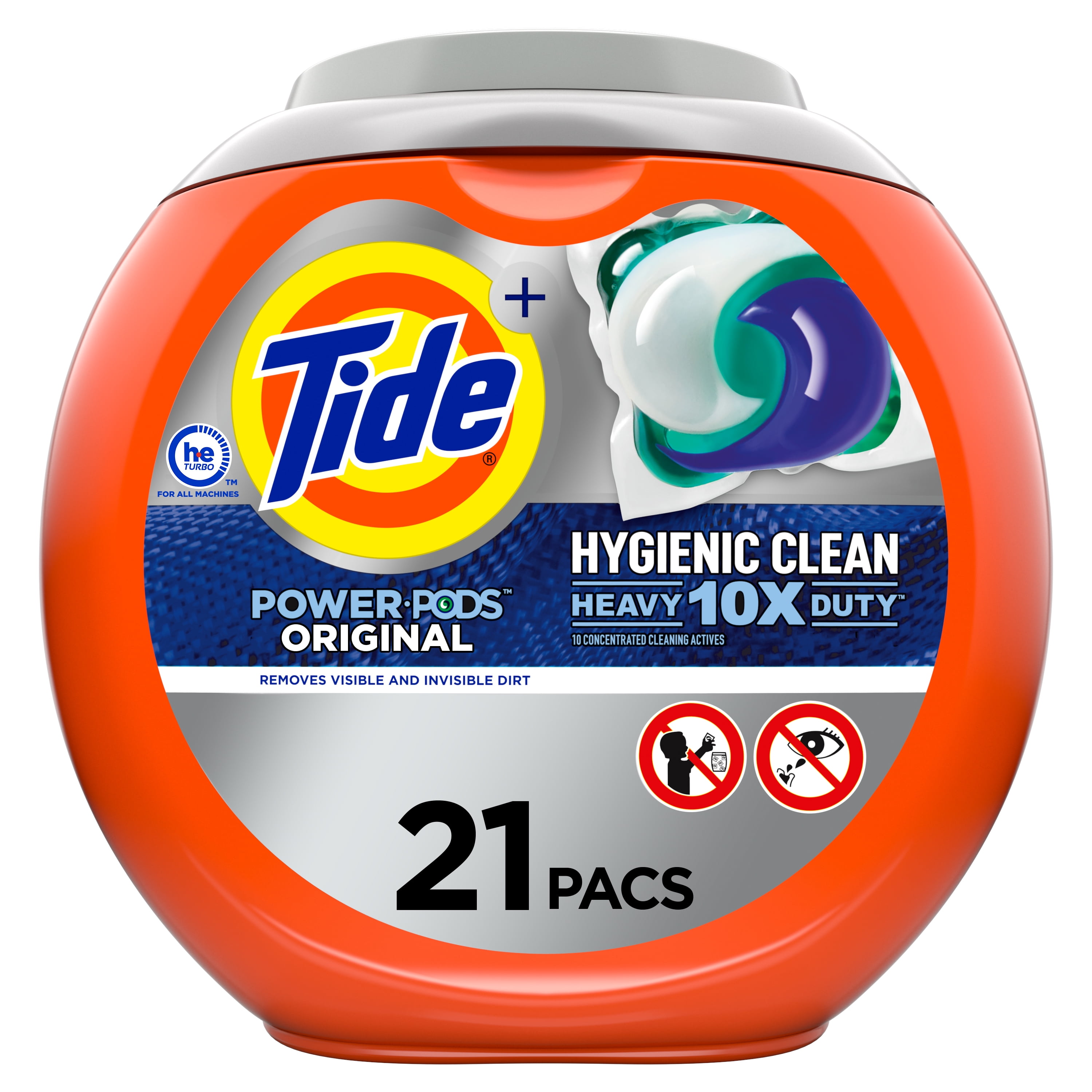 Tide Heavy Duty Hygienic Clean Power Pods Original Laundry Detergent ...