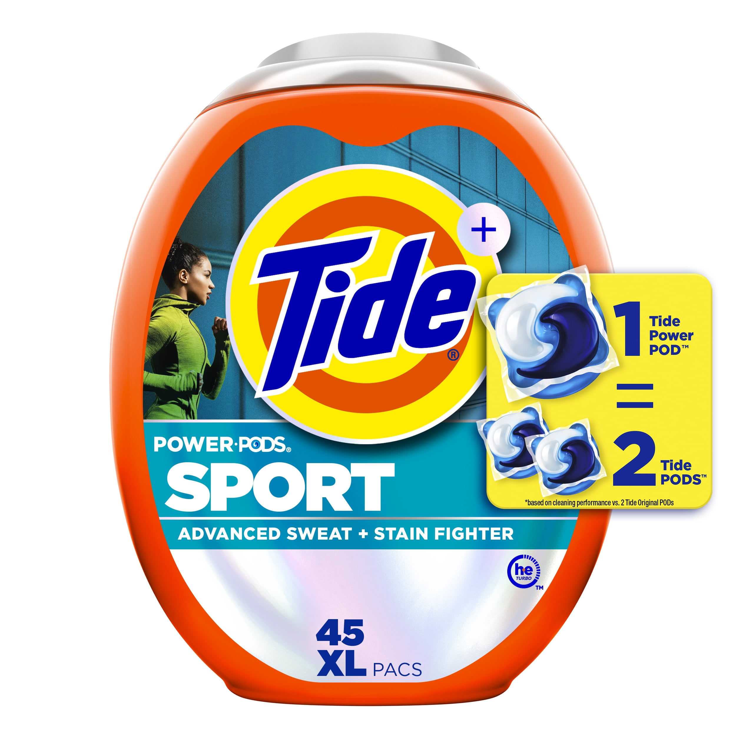 Tide Power Pods Laundry Detergent Soap Packs with Febreze, Sport Odor ...