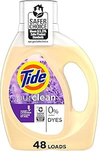 Tide Purclean Liquid Laundry Detergent, Honey Lavender Scent, 63 fl oz ...