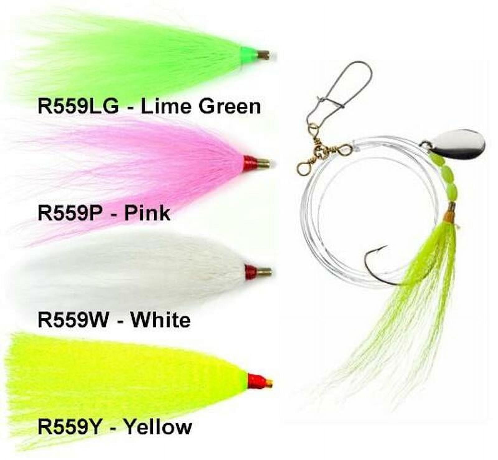 Tide Rite Hand Tied Bucktail Spinner Rigs for Fluke with Mustad Wide ...
