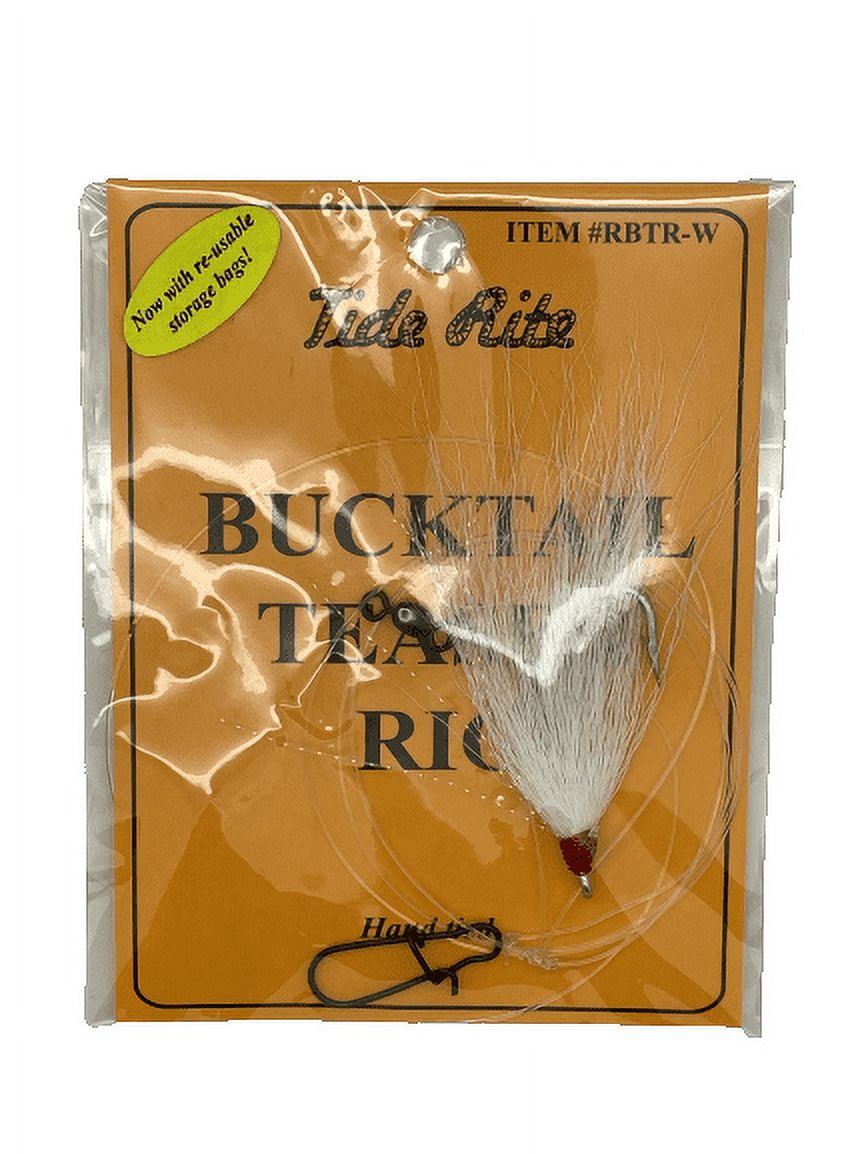 Tide Rite Hand Tied Bucktail Teaser Rig, White - Walmart Business Supplies