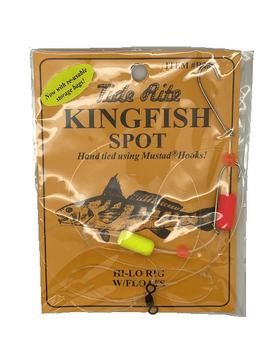 Tide Rite Hand Tied Kingfish Spot Hi-Lo Rig W/Floats Mustad Hooks ...