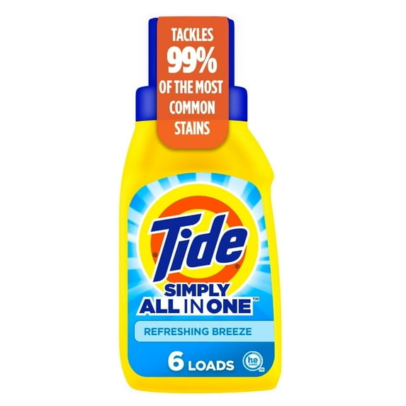 Tide Simply All In One Refreshing Breeze Liquid Laundry Detergent (Pack ...