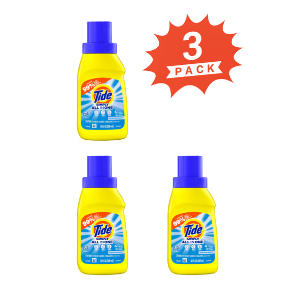 Tide Simply All In One Refreshing Breeze Liquid Laundry Detergent (Pack ...