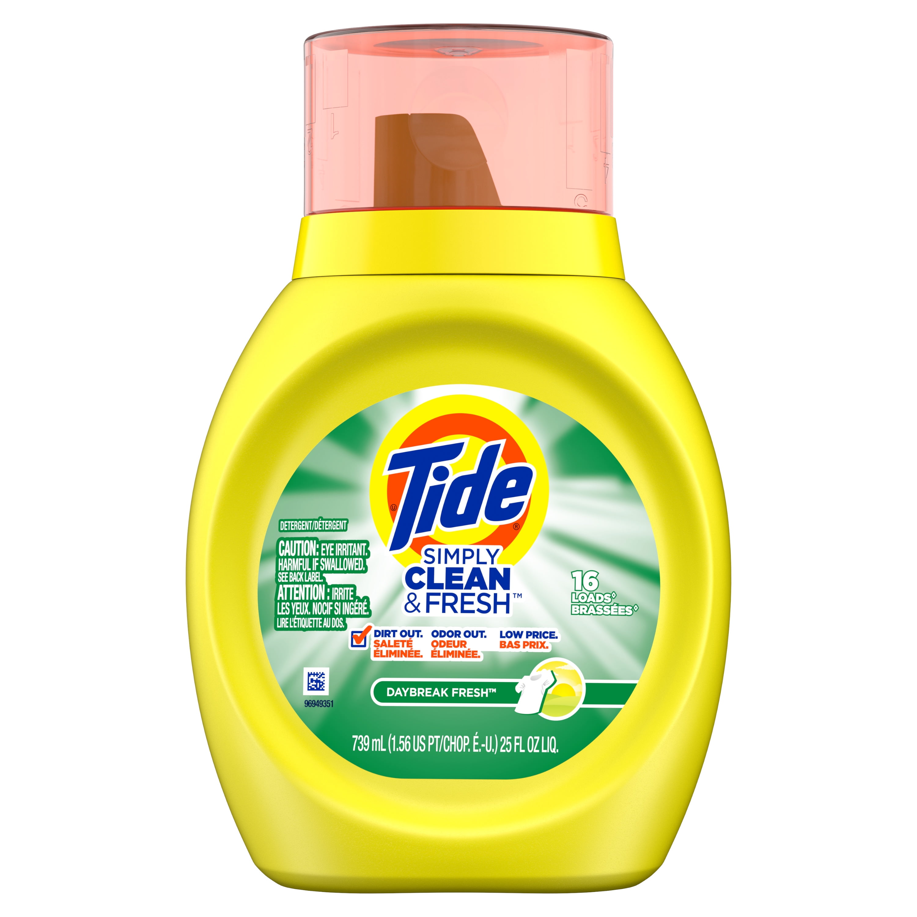 Tide Simply Clean & Fresh HE Detergent, Daybreak Fresh, 16 Loads 25 Oz ...