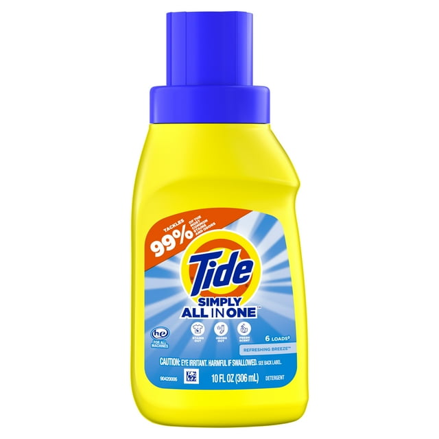Tide Simply Clean & Fresh 2X Power Liquid Laundry Detergent, Refreshing ...