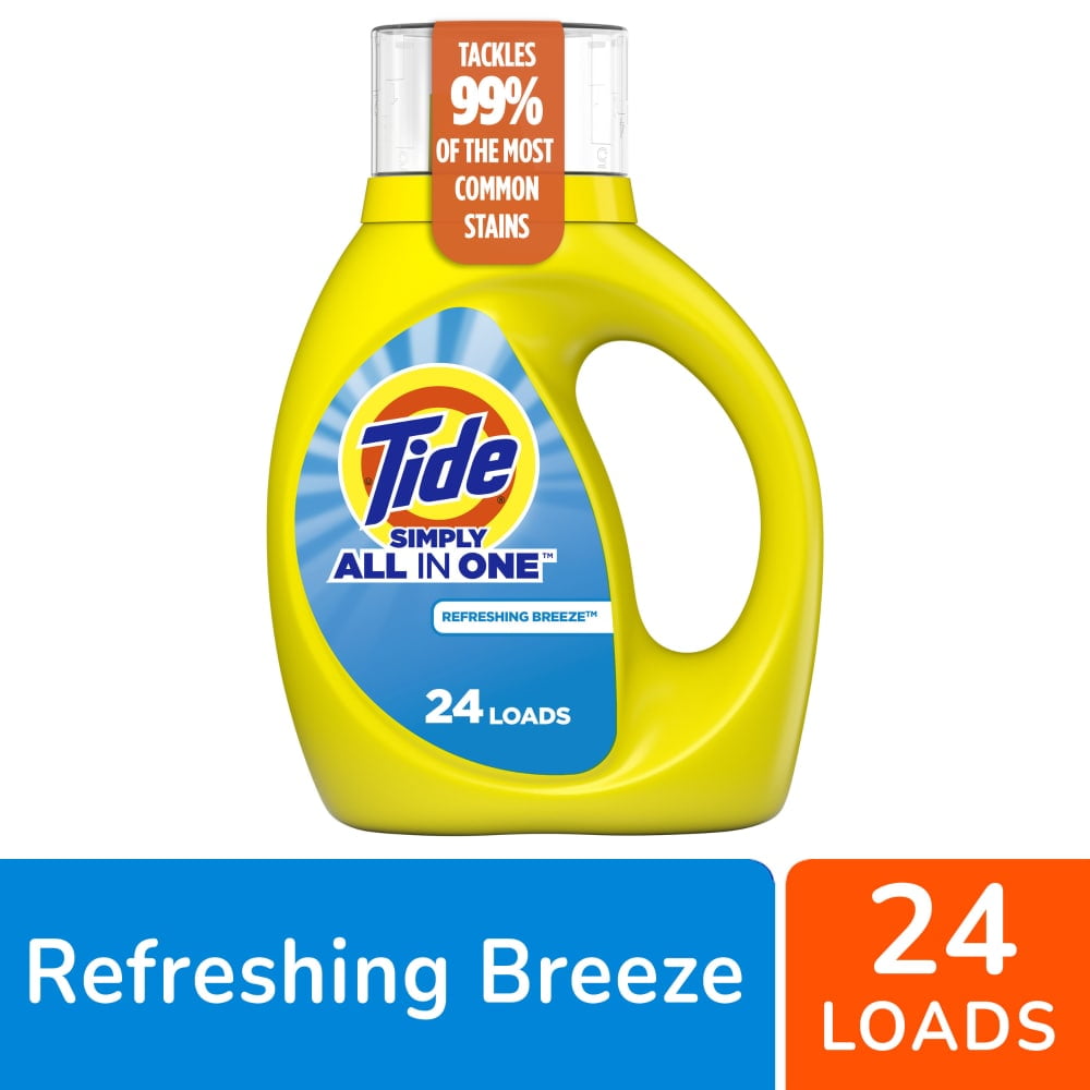 Tide Simply Clean & Fresh Refreshing Breeze Liquid Laundry Detergent ...