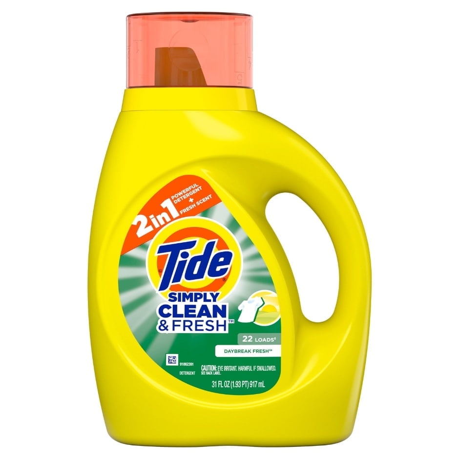 Tide Simply Daybreak Fresh Liquid Laundry Detergent (Pack 1) - 22 Loads ...
