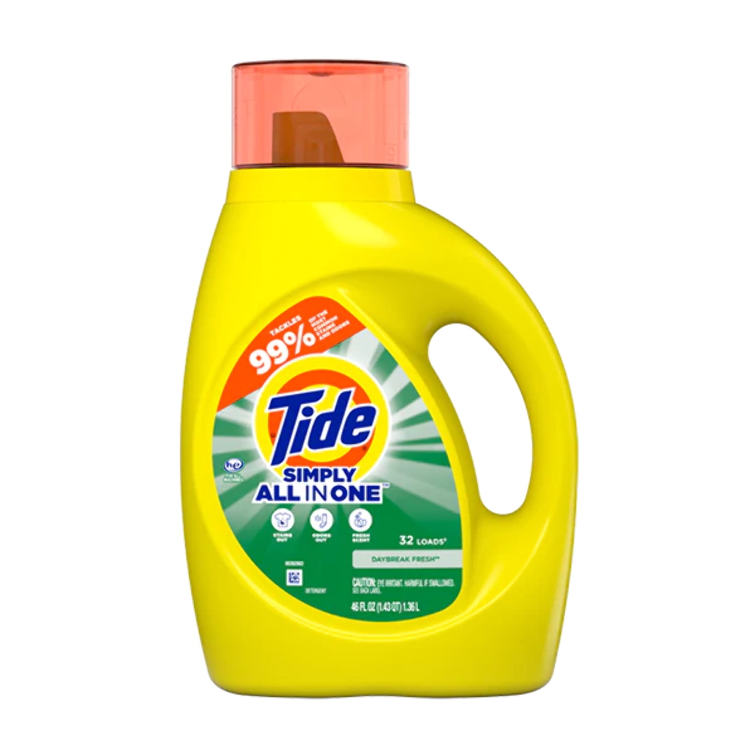 Tide Simply Liquid Laundry Detergent Daybreak Fresh 32 Lds 42 oz ...