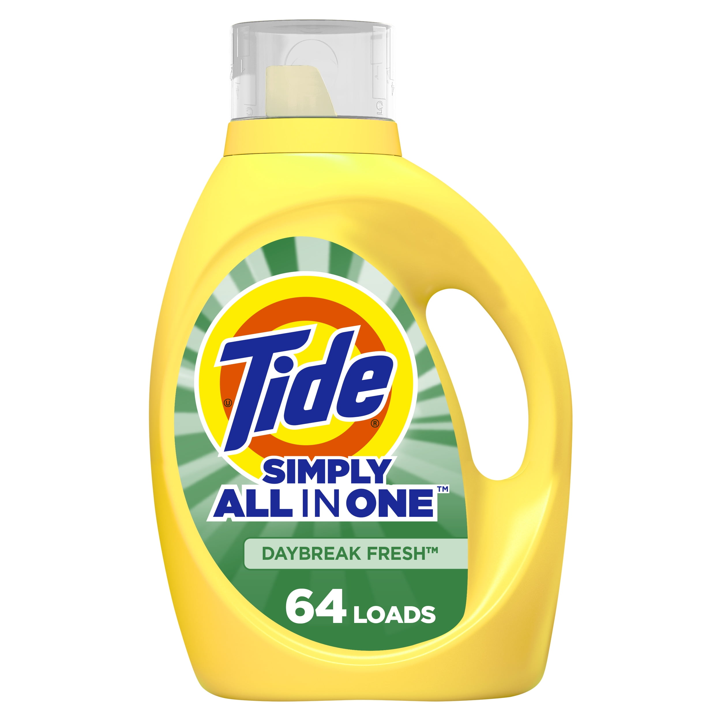 Tide Simply Liquid Laundry Detergent, Daybreak Fresh, 64 Loads, 84 fl ...