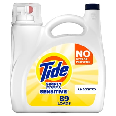 Tide Simply Free & Sensitive, 64 Loads Liquid Laundry Detergent, 92 fl ...