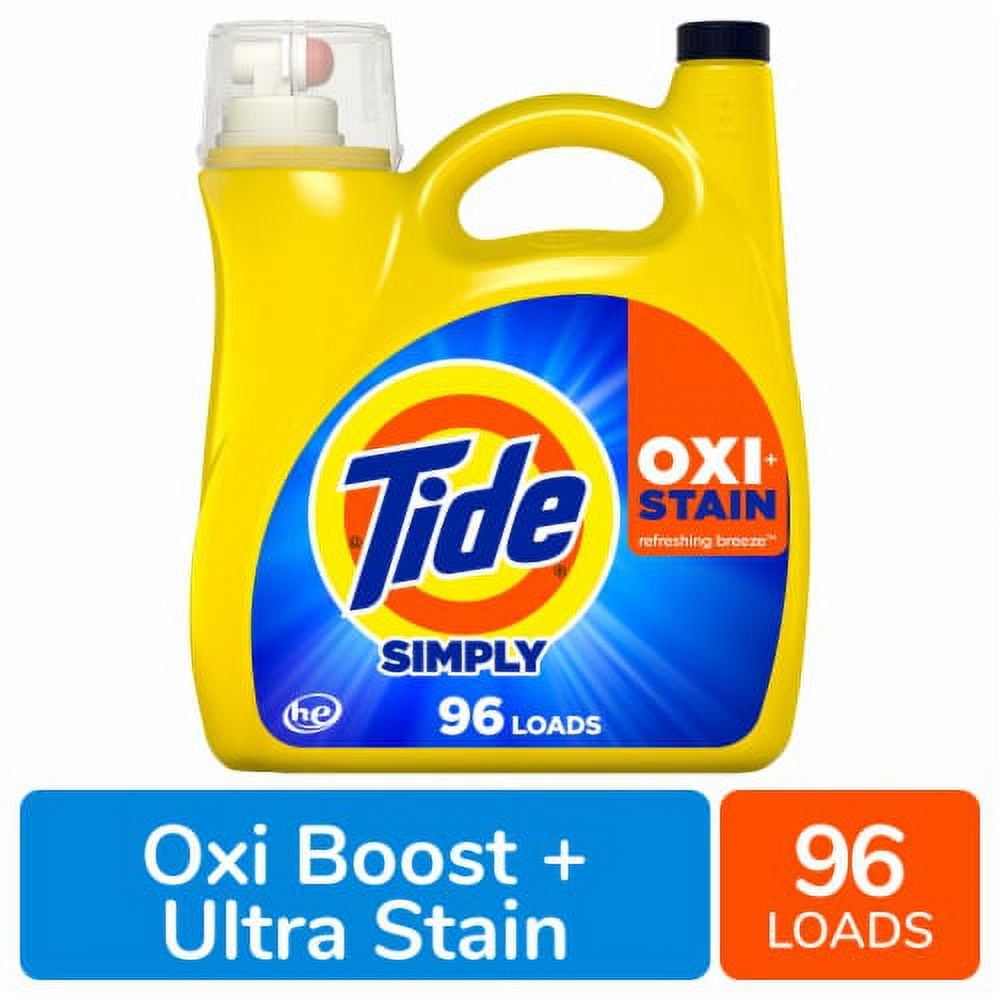 Tide Simply Oxi Boost + Ultra Stain Release, 137 fl oz - Walmart.com