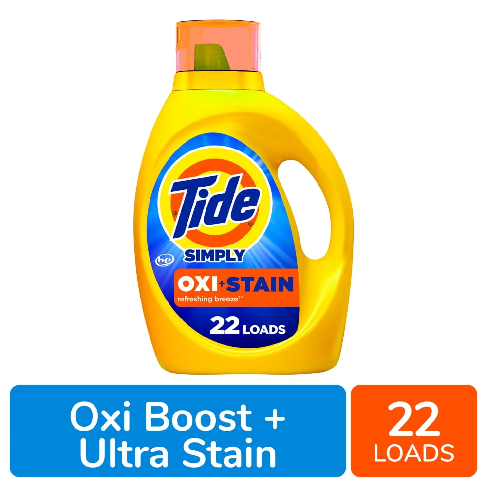 Tide Simply Oxi Stain Liquid Laundry Detergent - 31 fl oz - Walmart.com