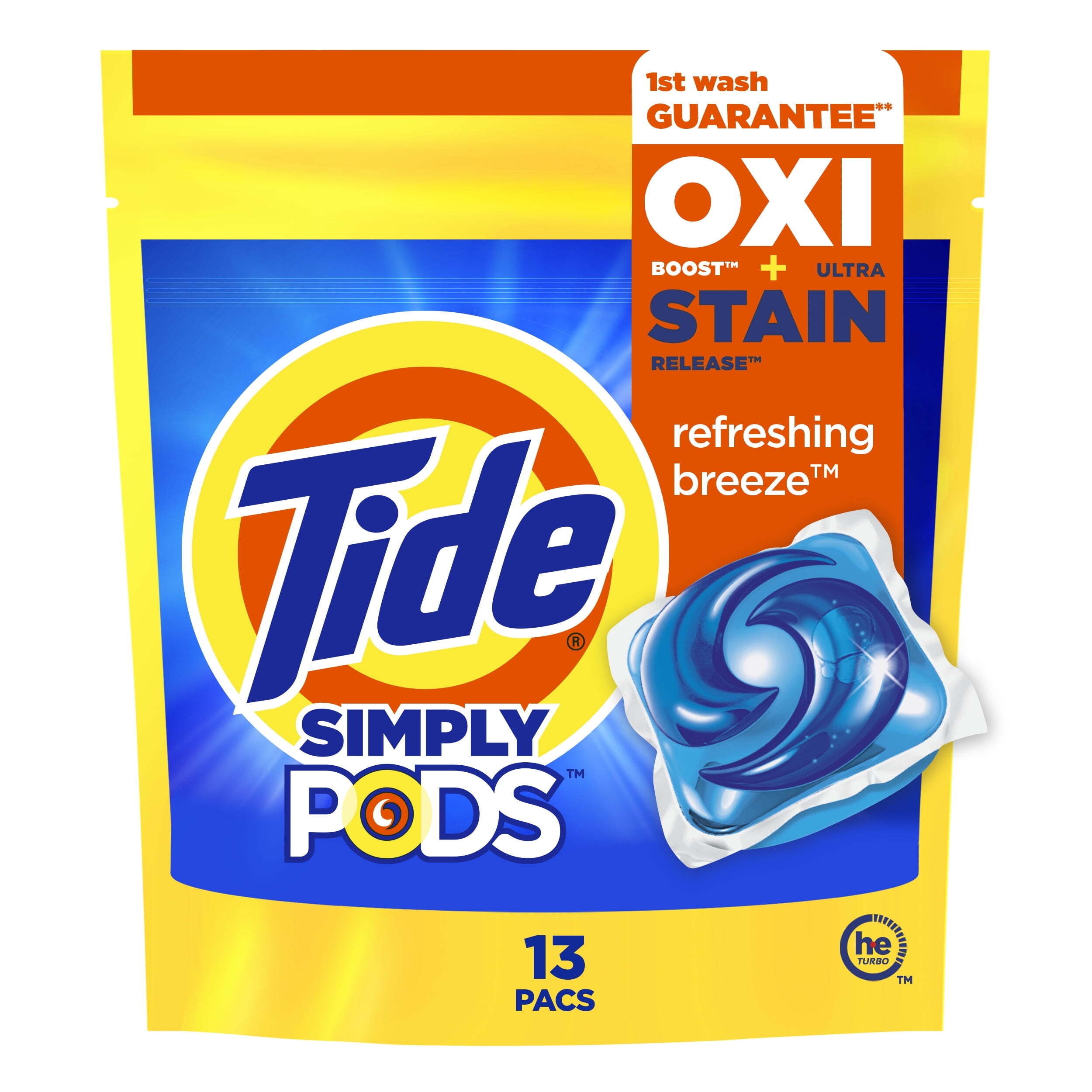 Tide Simply PODS Oxi + Ultra Stain Release, Simple Clean Washing ...