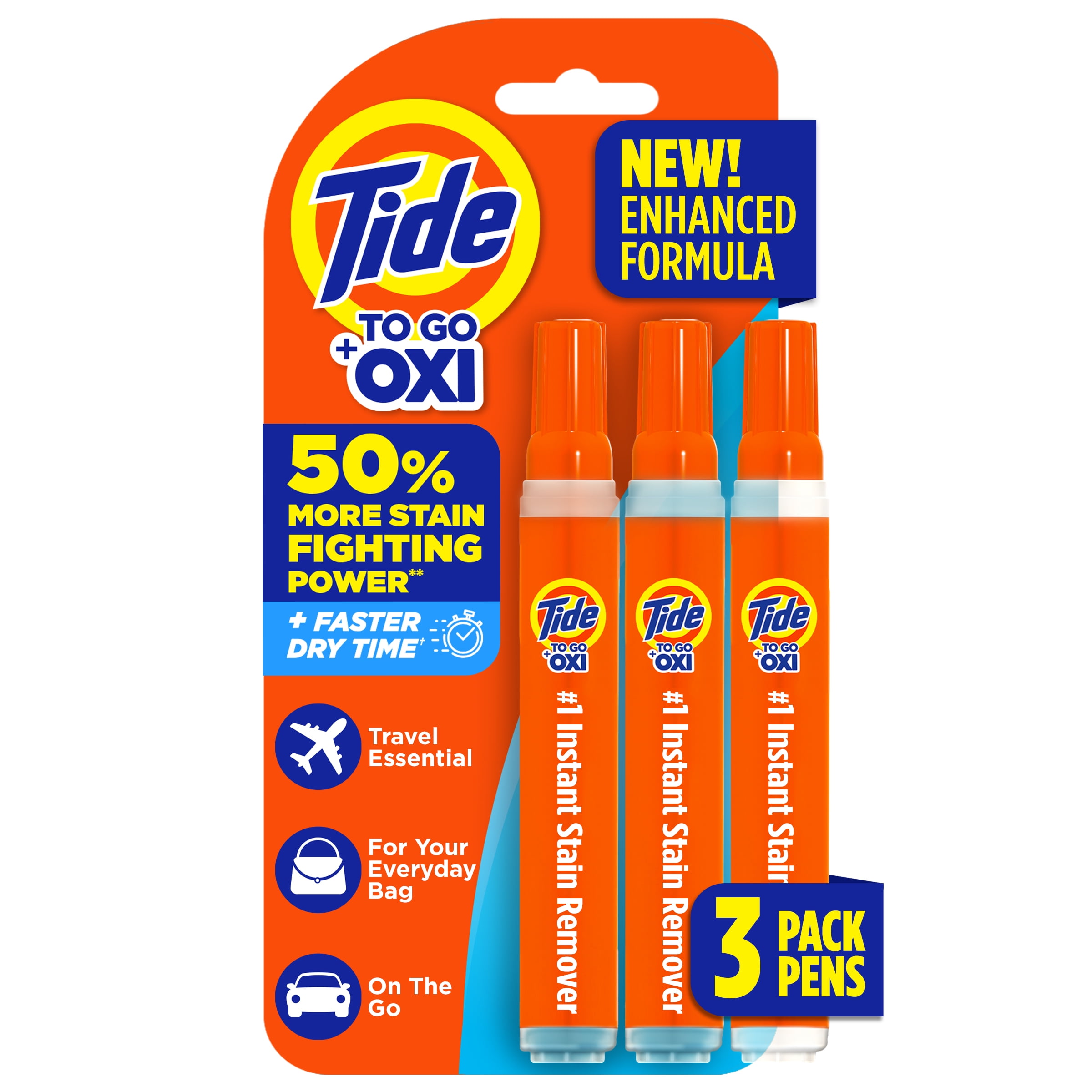 Tide To Go Instant Laundry Stain Remover Pen and Spot Cleaner, Travel ...
