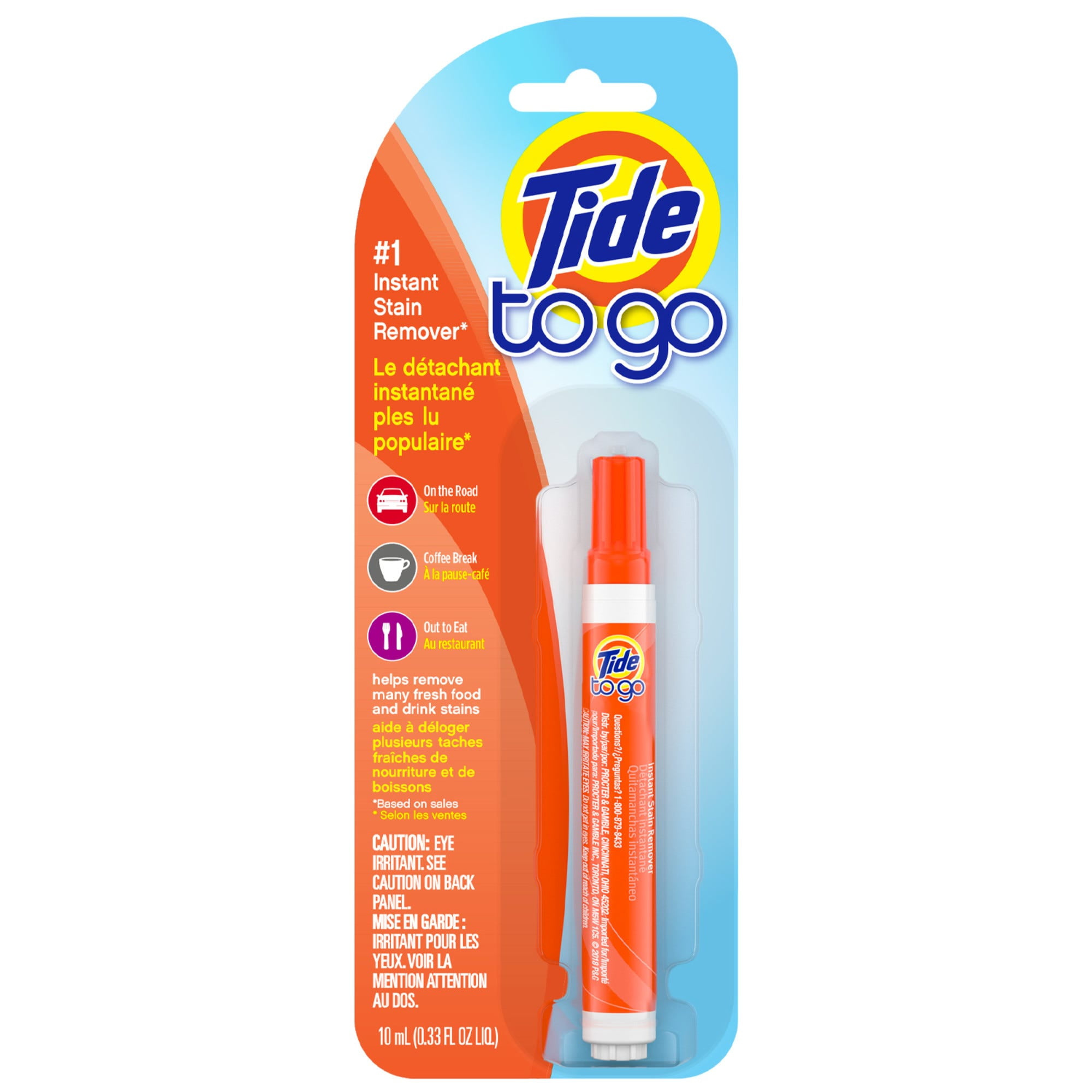 Tide To Go Instant Stain Remover .33 fl oz (Pack of 60) - Walmart.com