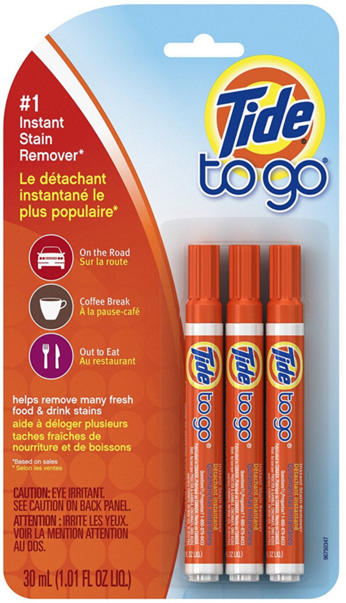 Tide To Go Instant Stain Remover Pen 3 ea (Pack of 6 , 18 units total ...