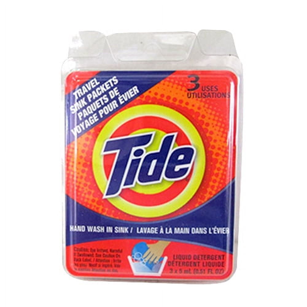 Tide Travel Sink Packets - 3 Each, 3 Pack - Walmart.com