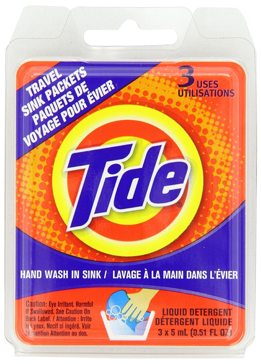 Tide Travel Sink Packets Size 3Ct - Walmart.com