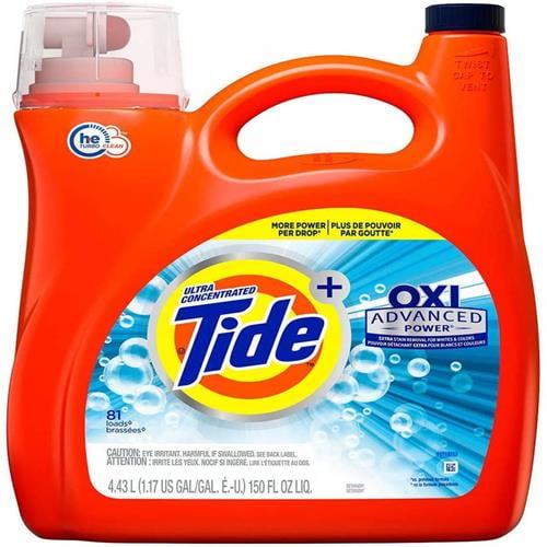 Tide Ultra Concentrate, Oxi Advanced Power,Extra Stain Removel For ...