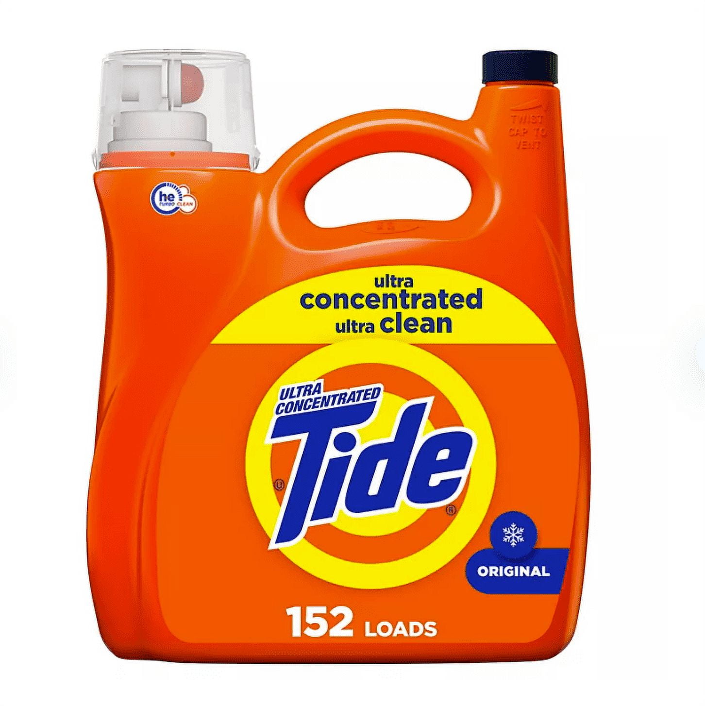 Tide Ultra Concentrated Liquid Laundry Detergent, Original (152 loads, 170 fl. oz.) - Walmart.com