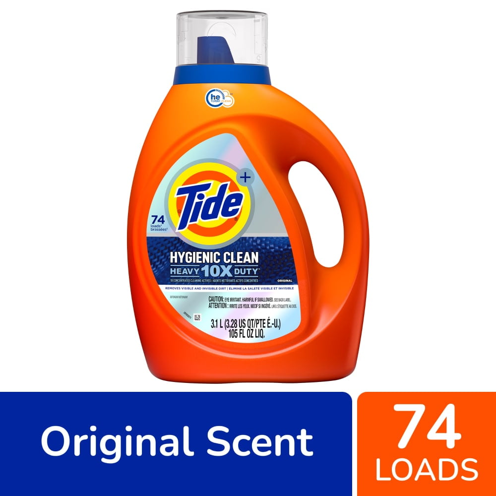 Tide Ultra Hygienic Clean Original Liquid Laundry Detergent, 105 fl oz ...