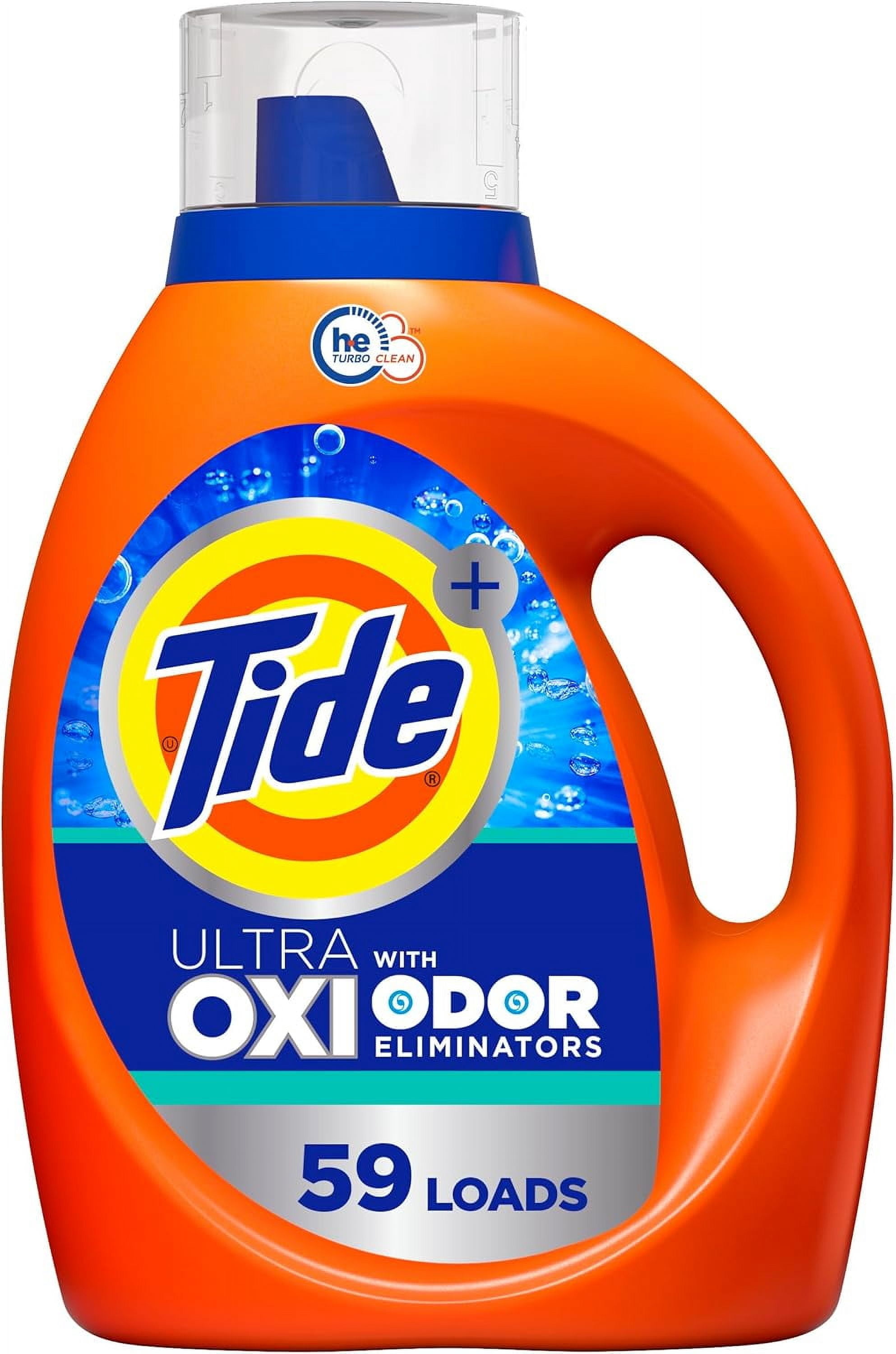 Tide Ultra OXI with Odor Eliminators Liquid Laundry Detergent, For ...