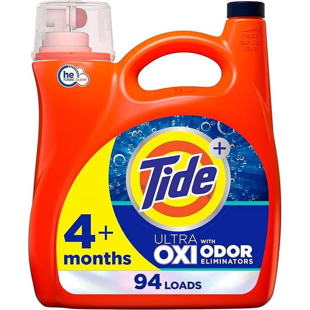 Tide Ultra OXI with Odor Eliminators Liquid Laundry Detergent For ...