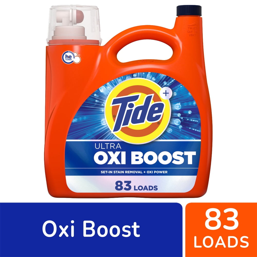 Tide Ultra Oxi Boost Liquid Laundry Detergent - 117 fl oz - Walmart.com