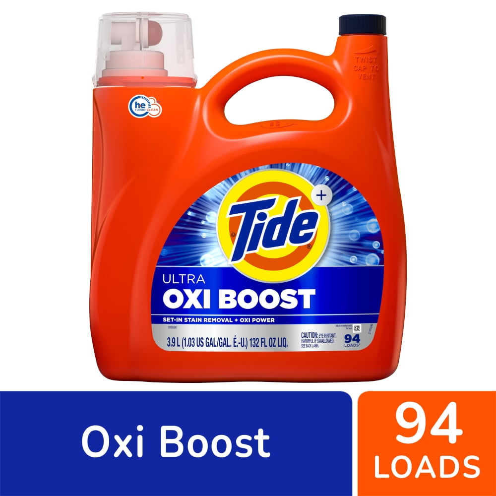 Tide Ultra Oxi Boost Liquid Laundry Detergent - 132 fl oz - Pack of 2 ...