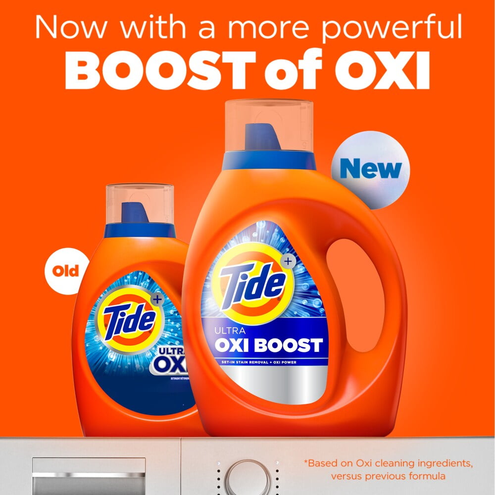 Tide Ultra Oxi Boost Liquid Laundry Detergent - 30 fl oz - Walmart.com