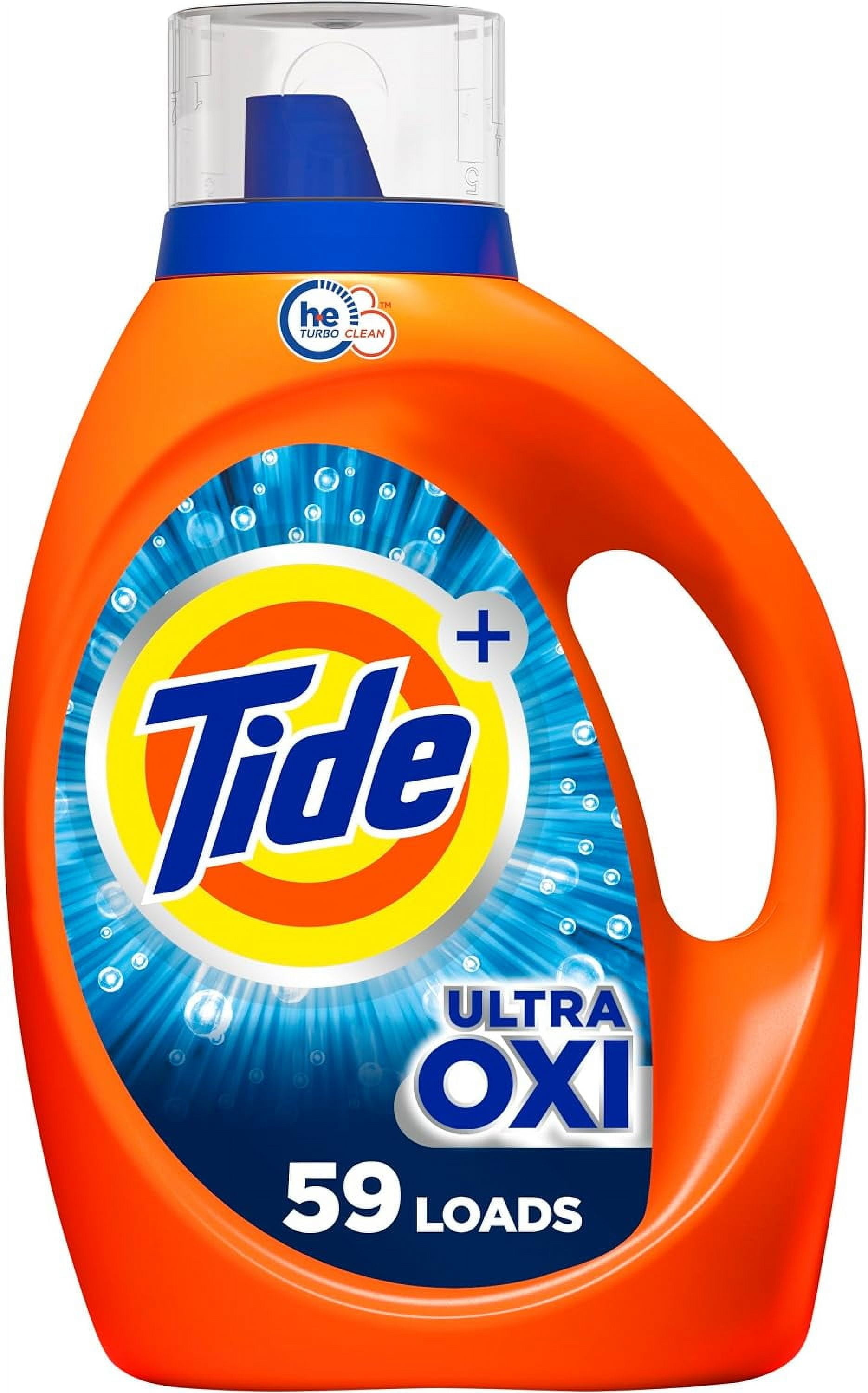 Tide Ultra Oxi Liquid Laundry Detergent, HE Compatible, 59 Loads, 84 fl ...