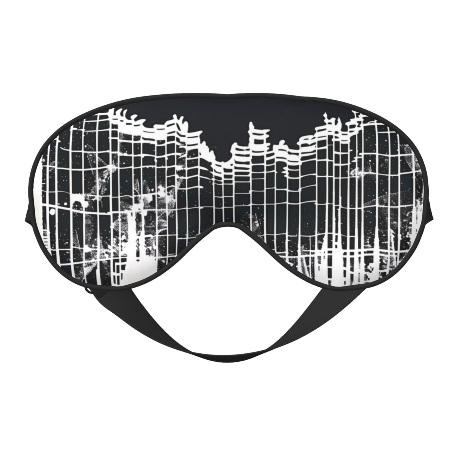 Tideii Abstract Red Sun Design for Double-sided Light-blocking Eye Mask ...