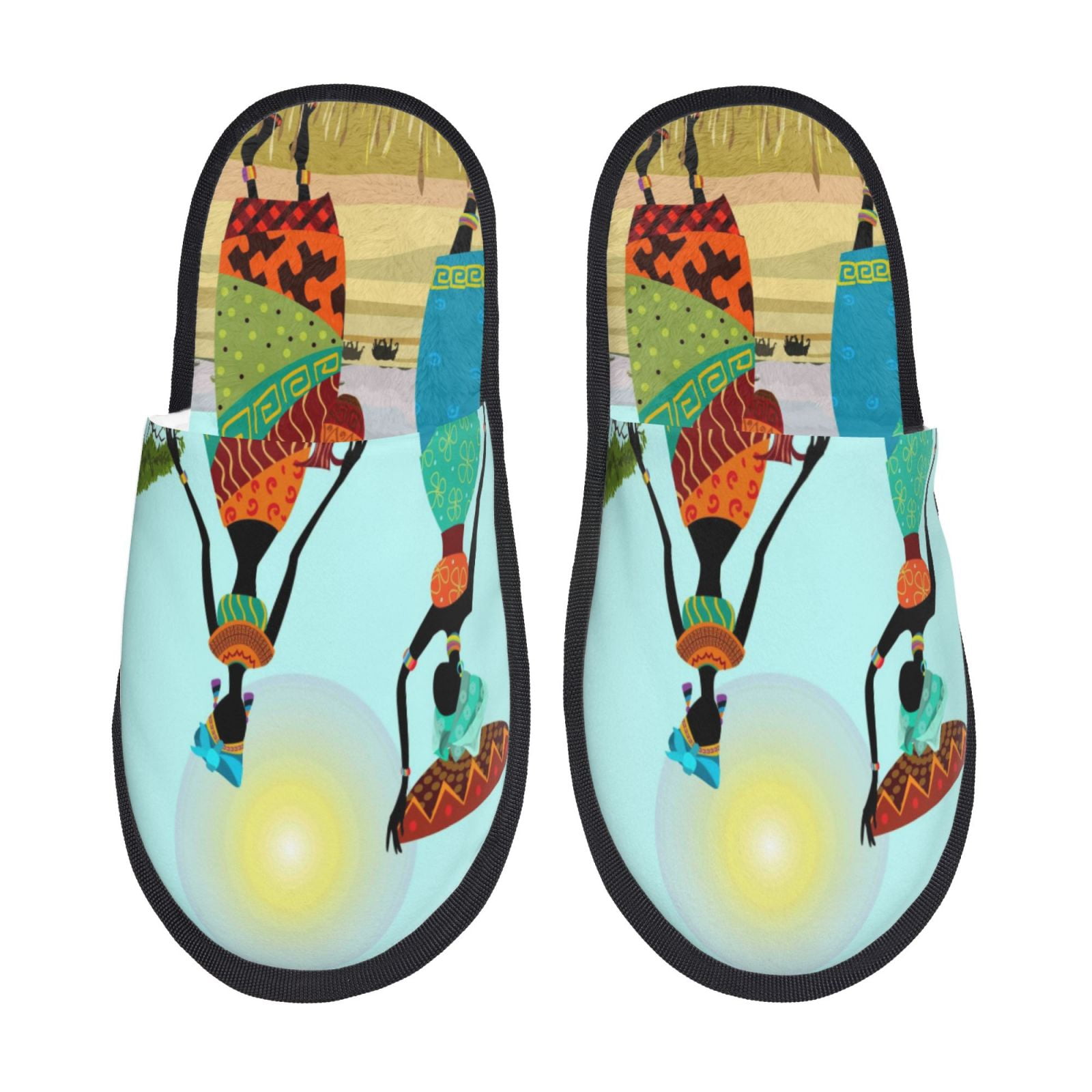 Tideii African Women for Home Indoor Cotton Slippers, Autumn and Winter ...