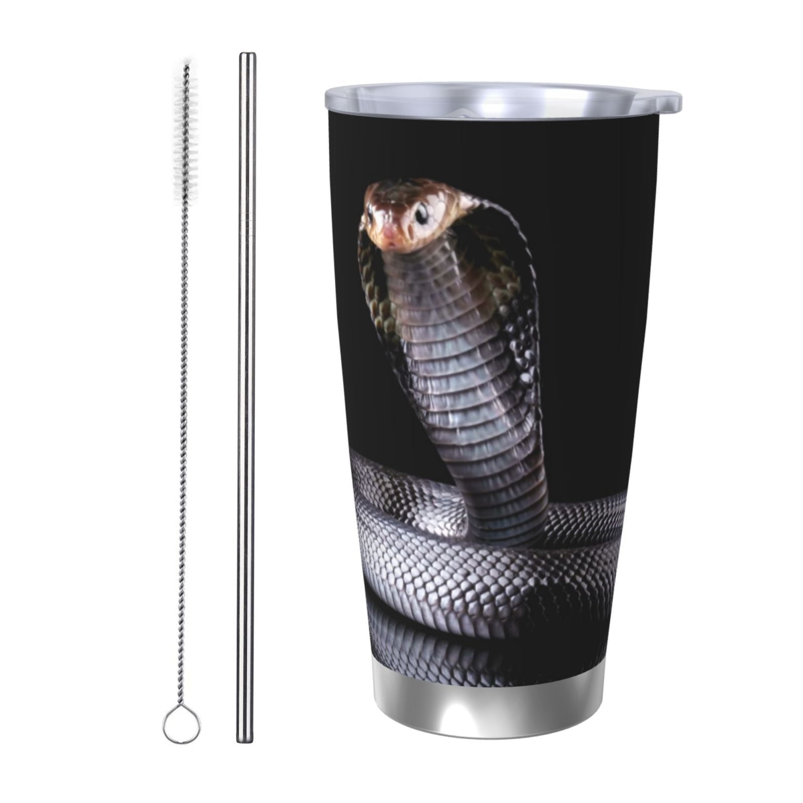 Tideii Black Cobra Snake for 20OZ Car Cup, Stainless Steel Cold and Hot ...