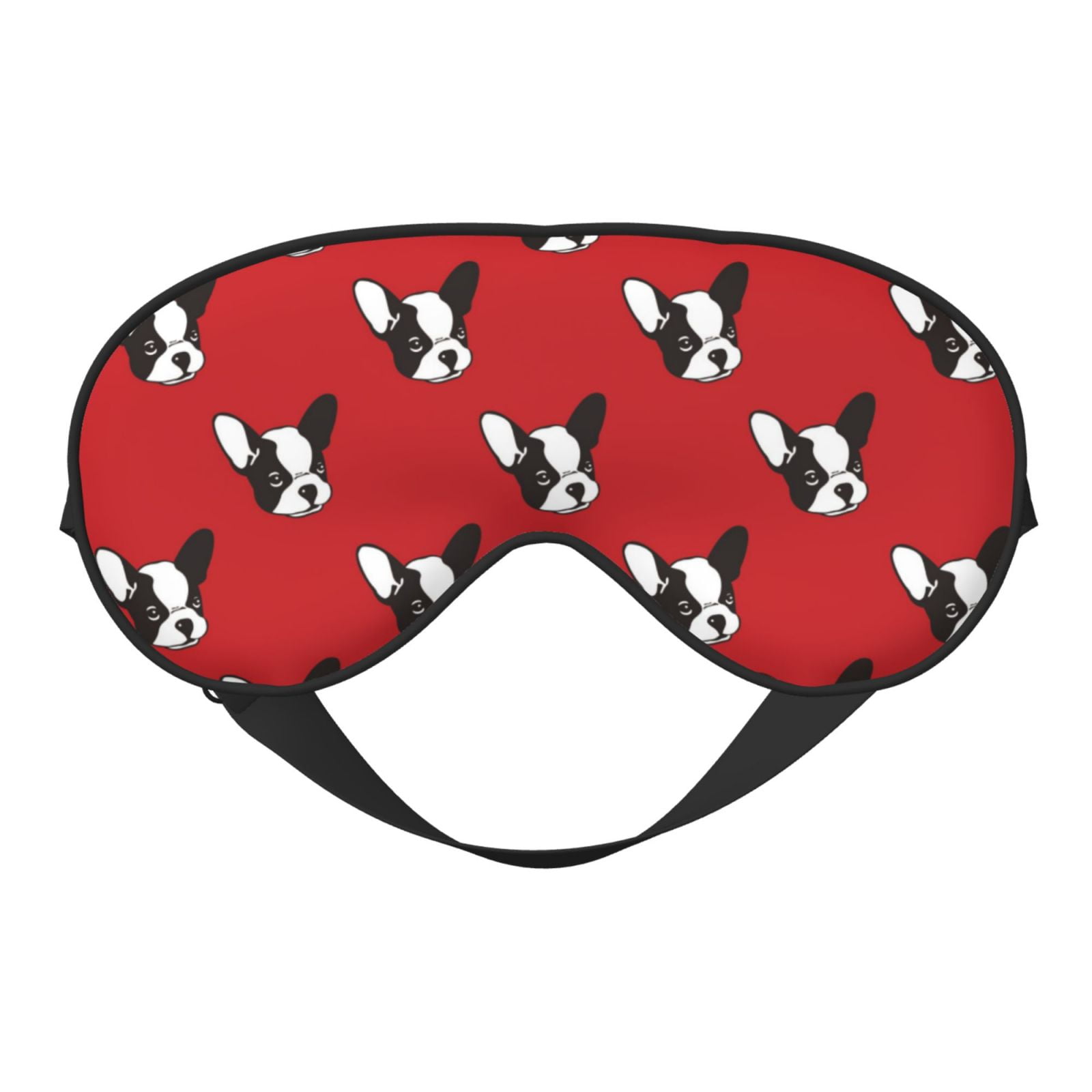 Tideii Bulldog Red for Double-sided Light-blocking Eye Mask, Adjustable ...