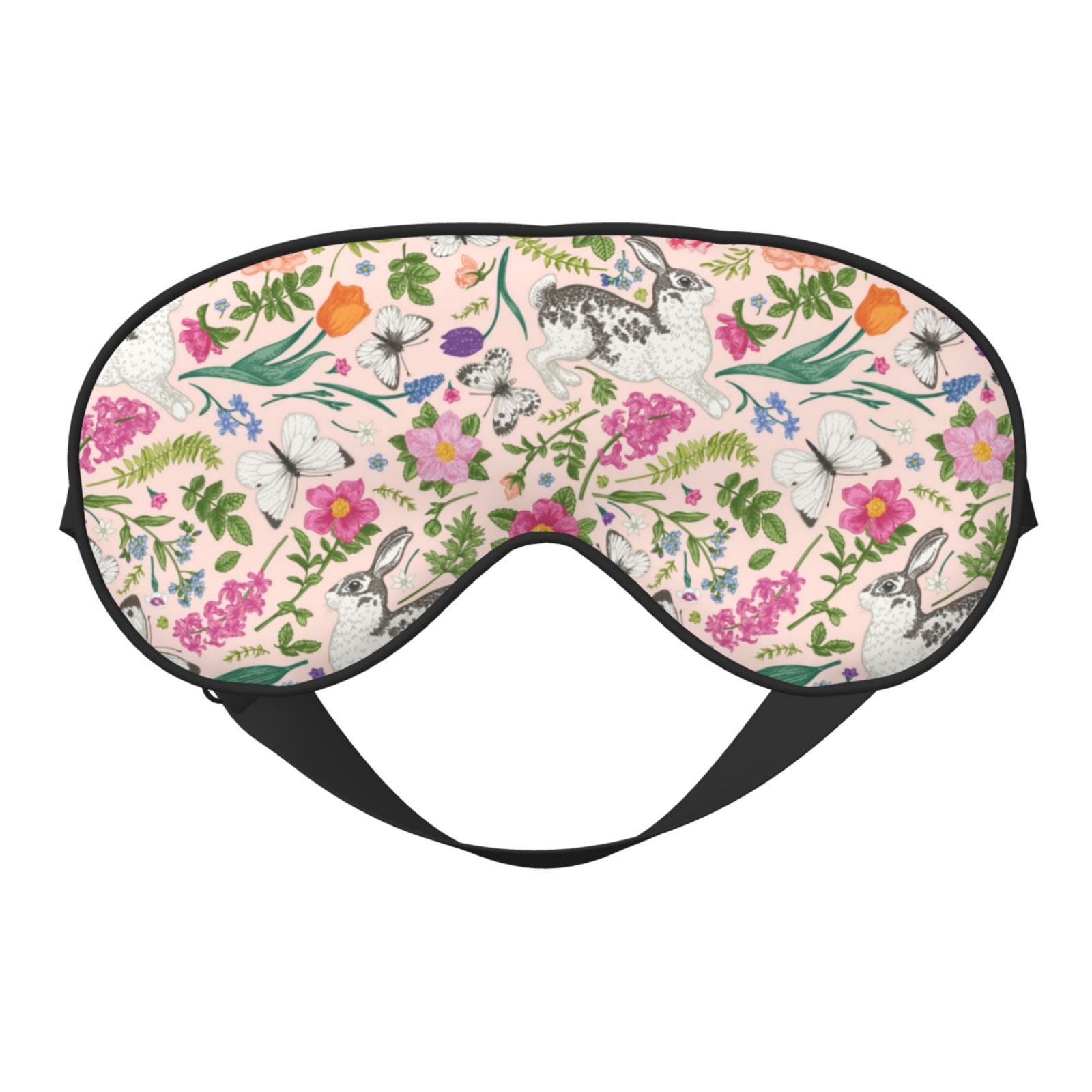 Tideii Bunny Floral for Double-sided Light-blocking Eye Mask ...