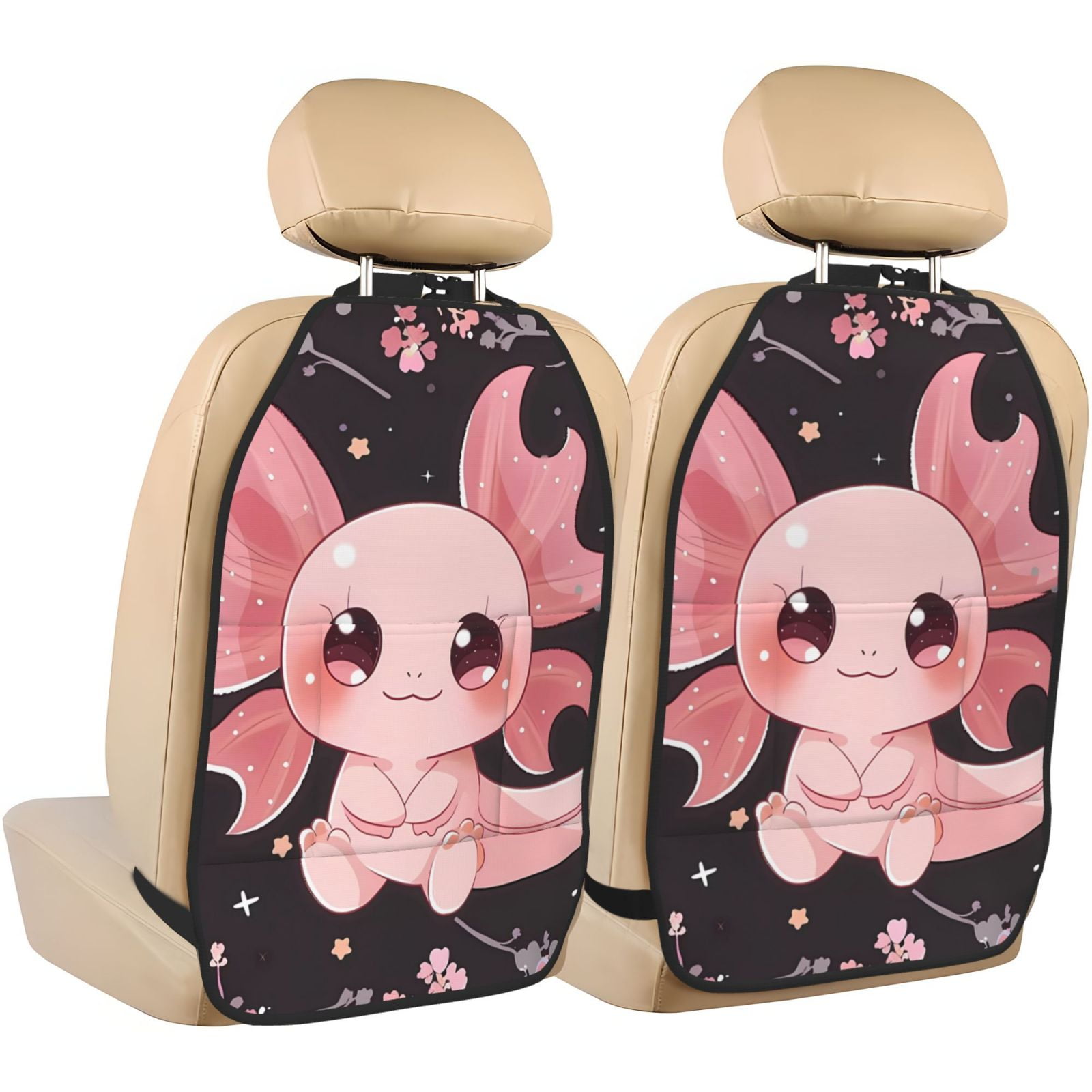 Tideii Chibi Axolotl Sakura Fantasy for Car Seat Kick-Proof Storage ...