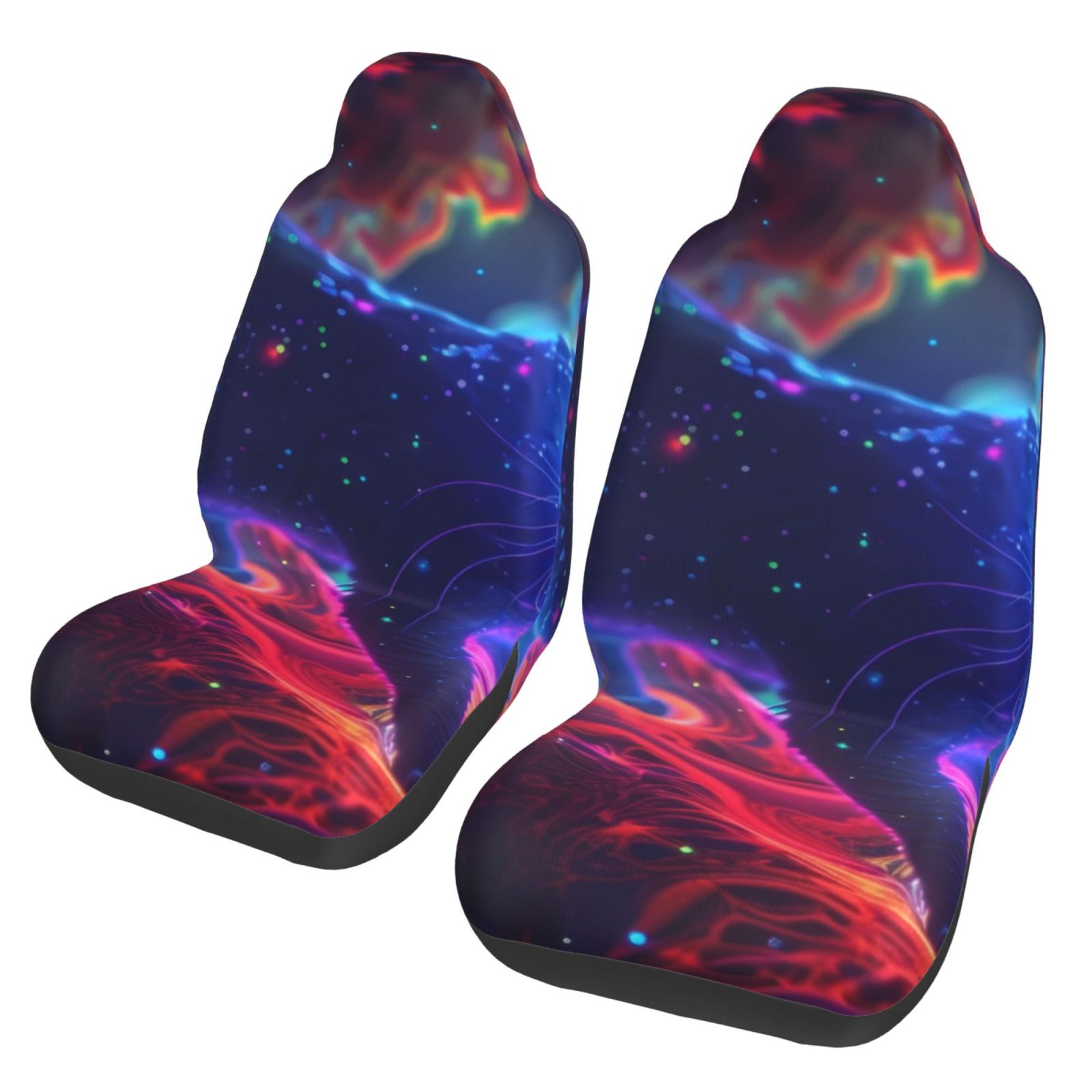 Tideii Cosmic Cat Psychedelic Journey for Elastic Car Seat Covers for ...