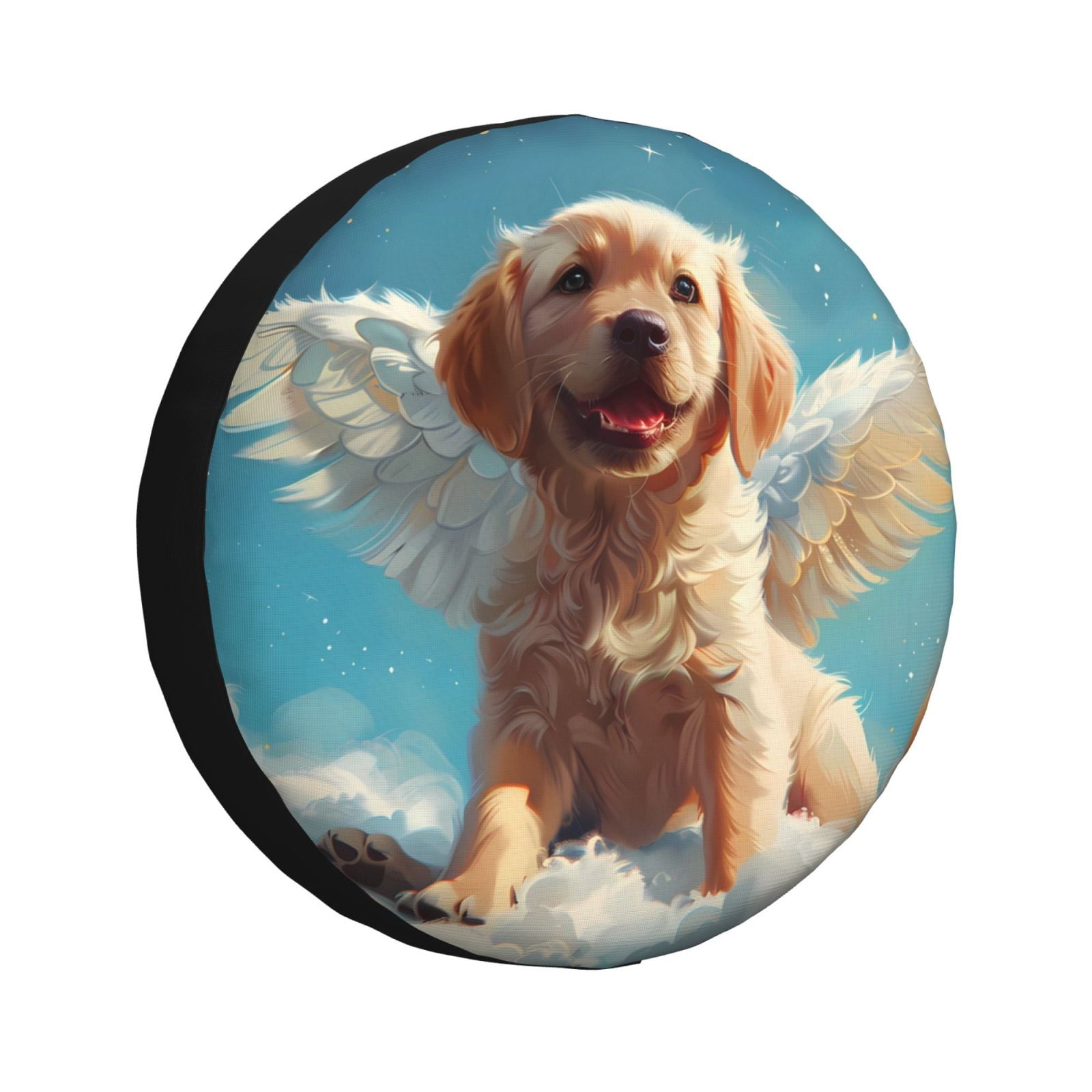 Tideii Cute Angel Winged Dog for Car Tire Dust Cover, Dust and ...