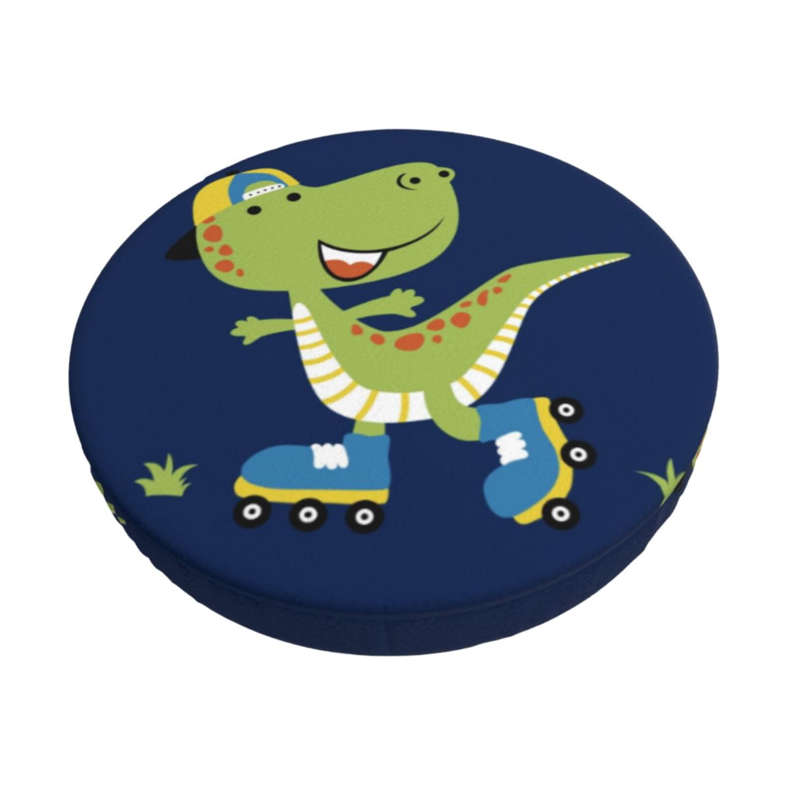 Tideii Dino Playing Roller Skate for Round Bar Chair Cushion Cover ...