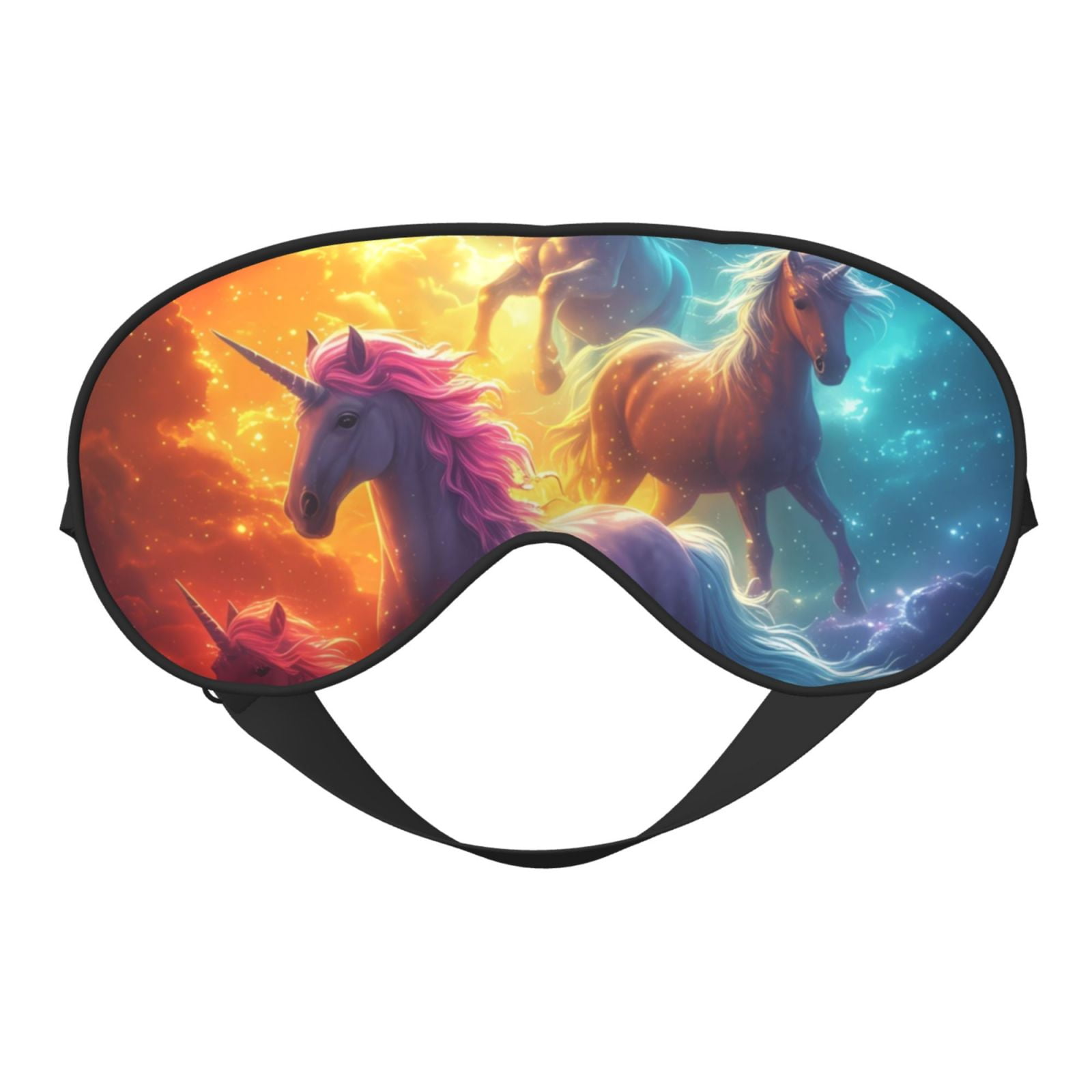 Tideii Dreamy Night Sky White Horse for Double-sided Light-blocking Eye ...
