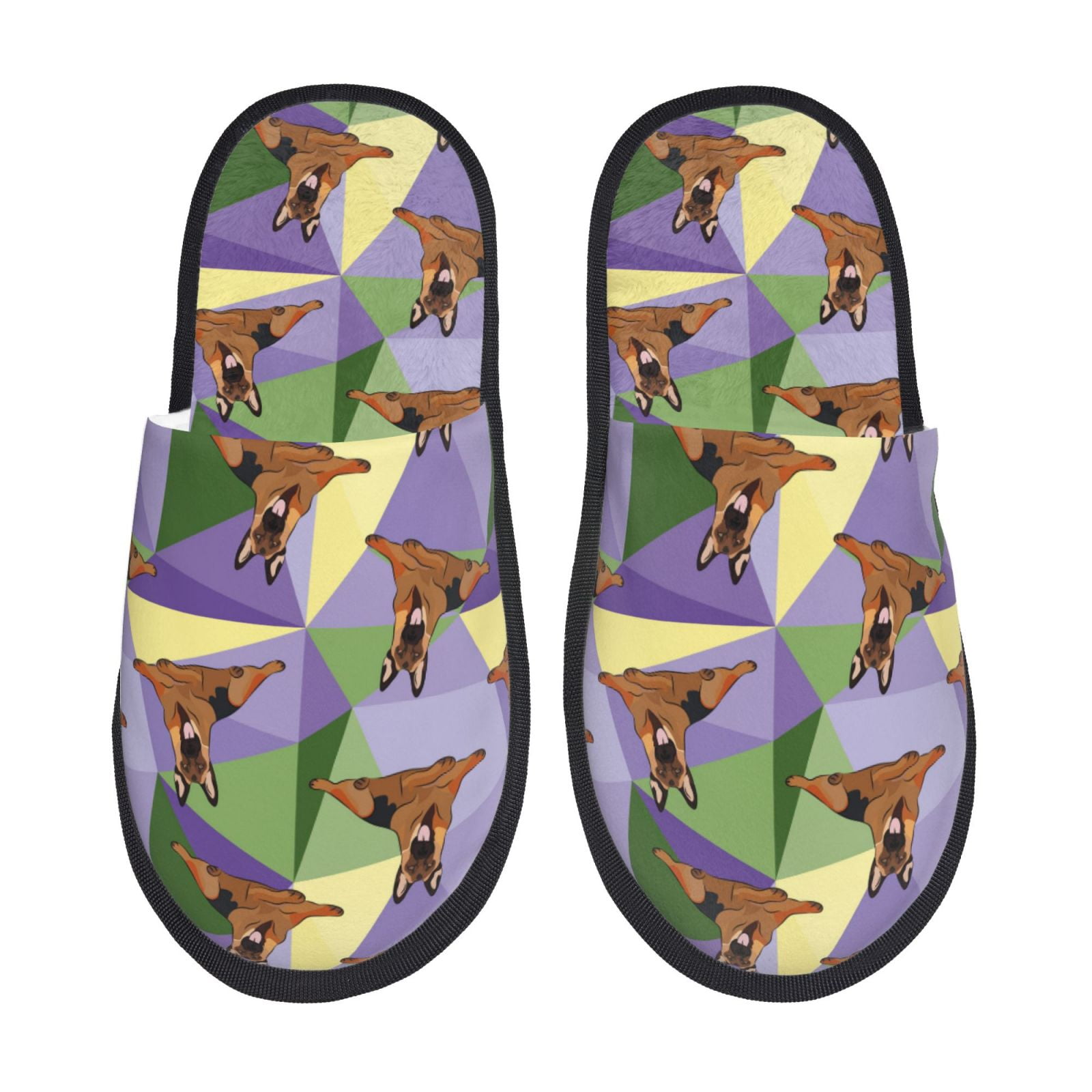 Tideii German Shepherd Dog for Home Indoor Cotton Slippers, Autumn and ...