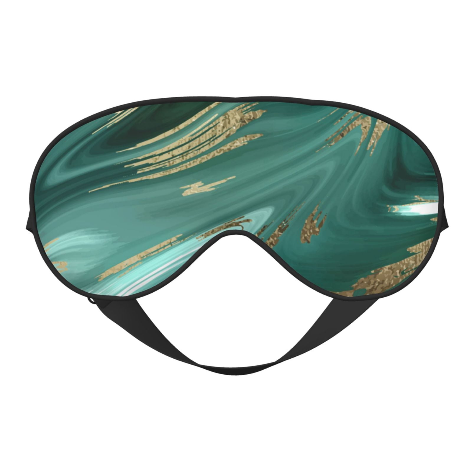 Tideii Green And Gold Marble for Double-sided Light-blocking Eye Mask ...