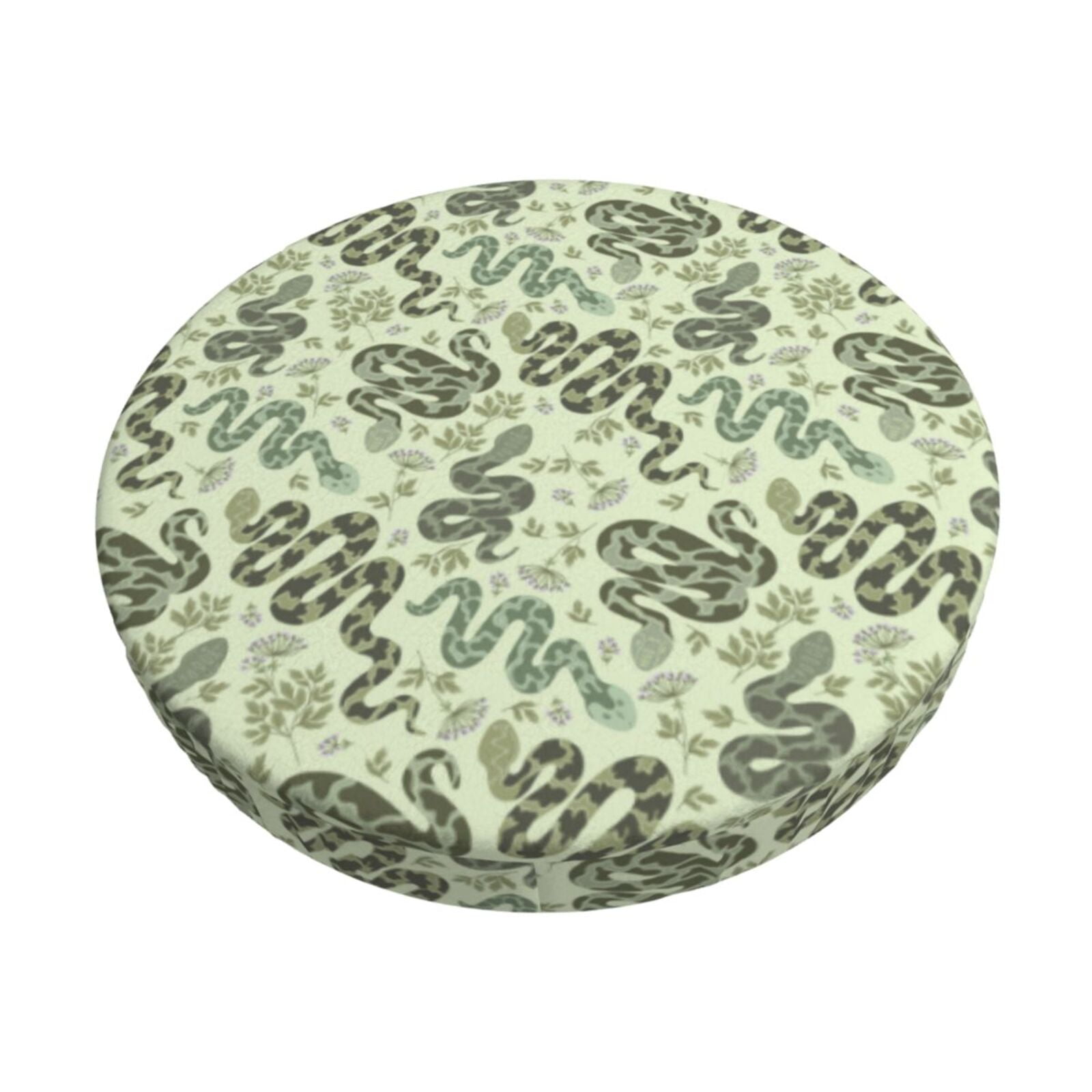 Tideii Green Snake for Round Bar Chair Cushion Cover, Dustproof and Non ...