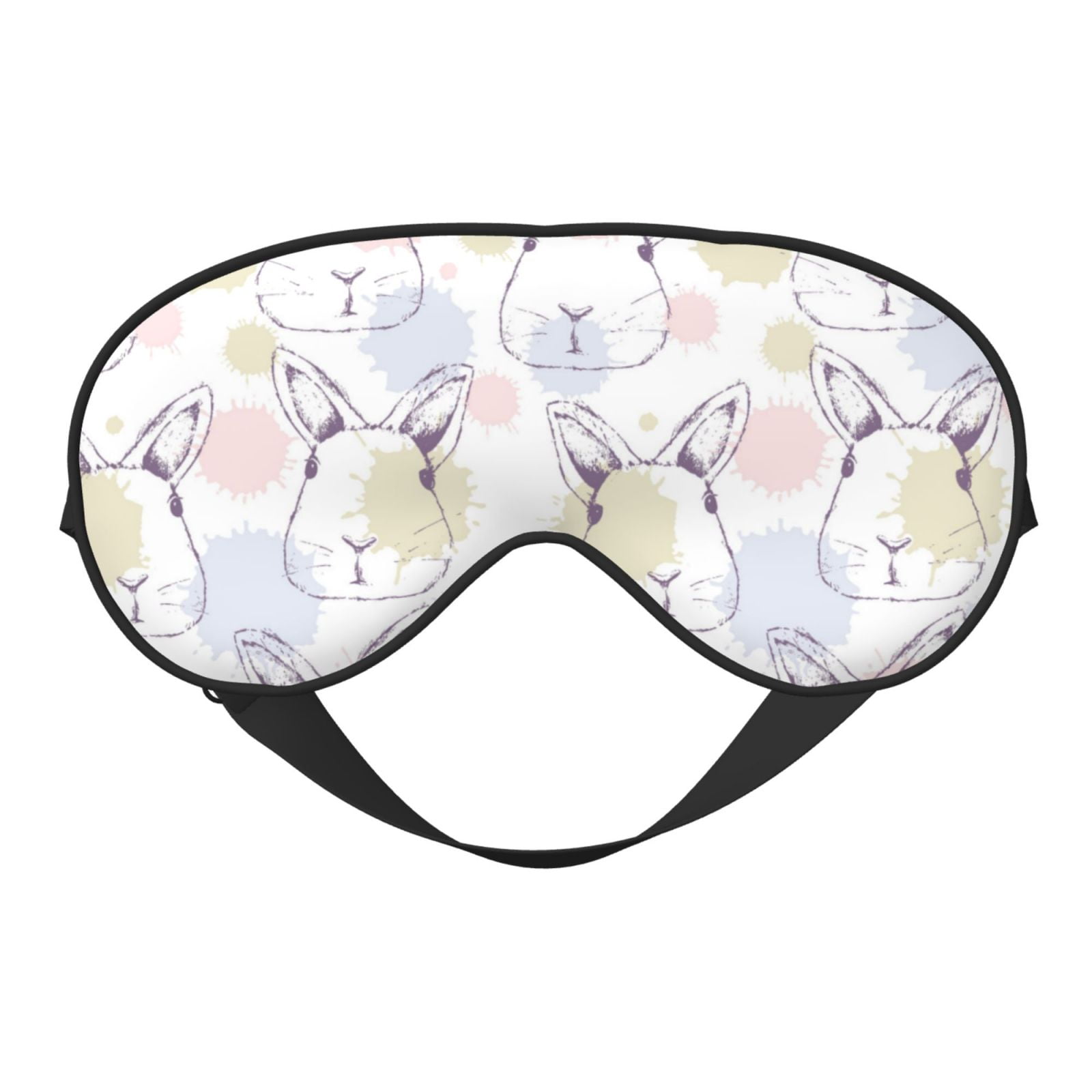 Tideii Hand Drawn Rabbit for Double-sided Light-blocking Eye Mask ...