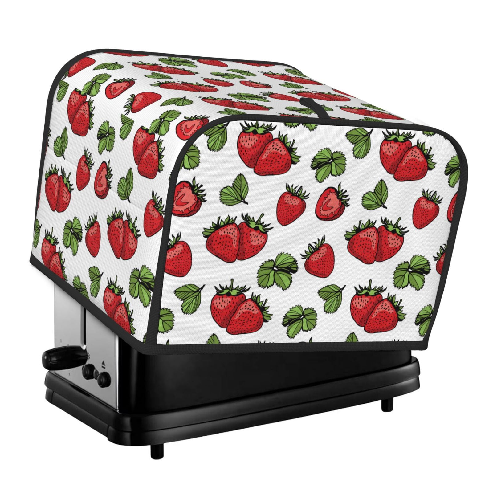 Tideii Hand Drawn Strawberry for 4-piece Toaster Cover for Kitchen ...
